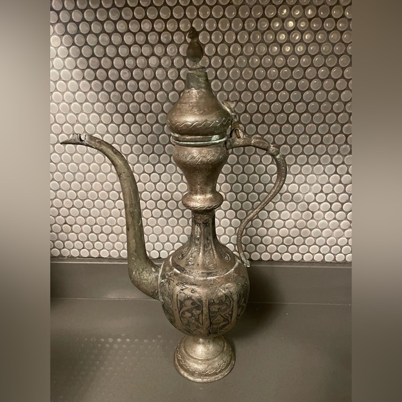 Antique | Other | Antique Turkish Islamic Copper Engraved Ewer | Poshmark